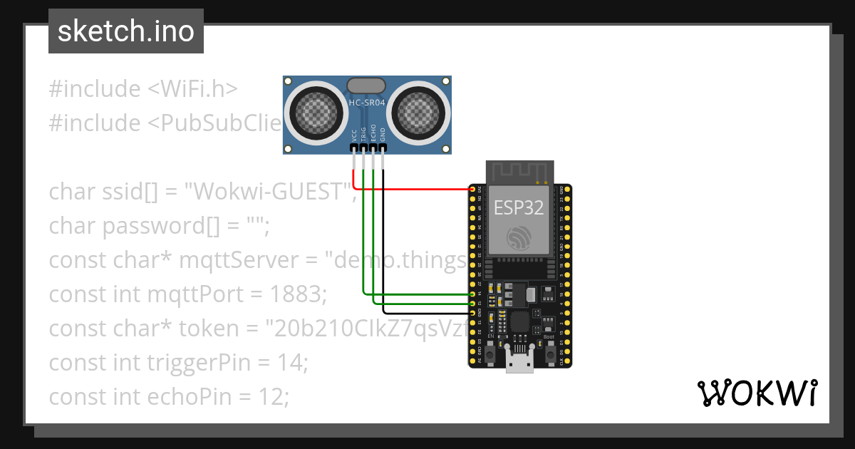 MPU-6050+HC-SR04 Copy (2) - Wokwi ESP32, STM32, Arduino Simulator