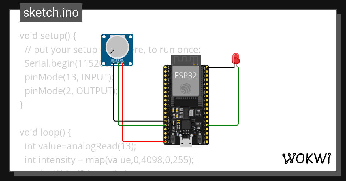 120 potentiometer - Wokwi ESP32, STM32, Arduino Simulator