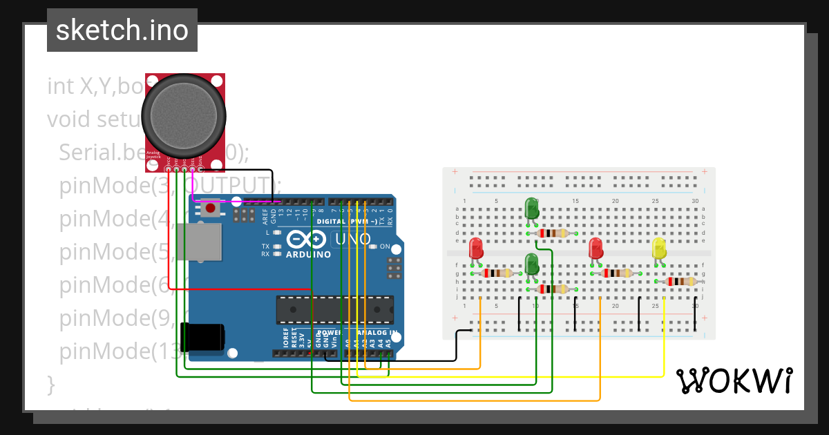joystic 1 - Wokwi ESP32, STM32, Arduino Simulator