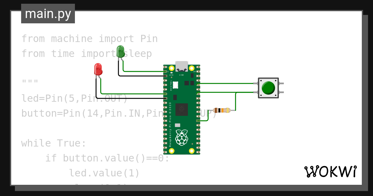 Button Led Yakma 2 Wokwi Esp32 Stm32 Arduino Simulator