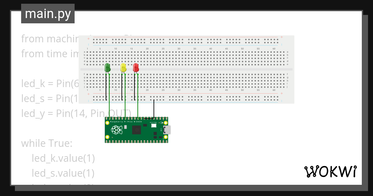 Trafik Lambası Wokwi Esp32 Stm32 Arduino Simulator 9289