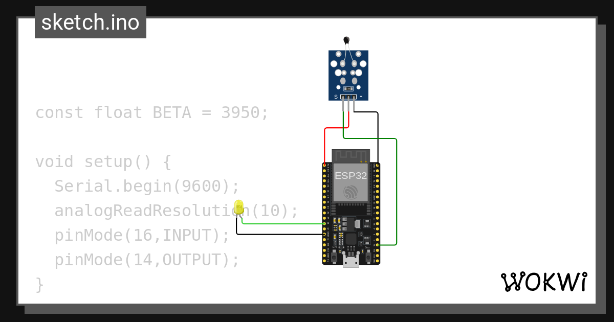Sensor Suhu Ntc Esp32 Wokwi Esp32 Stm32 Arduino Simulator