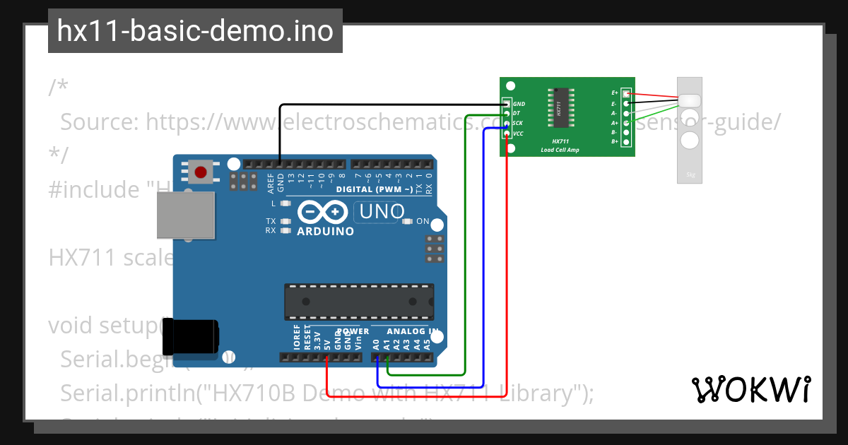 hx11-basic-demo.ino - Wokwi ESP32, STM32, Arduino Simulator