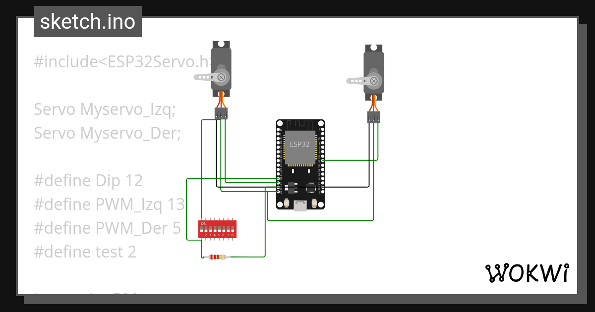 ESP32 practica 6 - Wokwi ESP32, STM32, Arduino Simulator