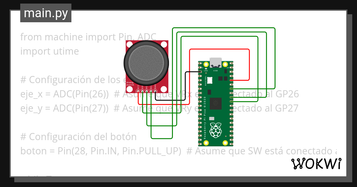 JOYSTICK - Wokwi ESP32, STM32, Arduino Simulator