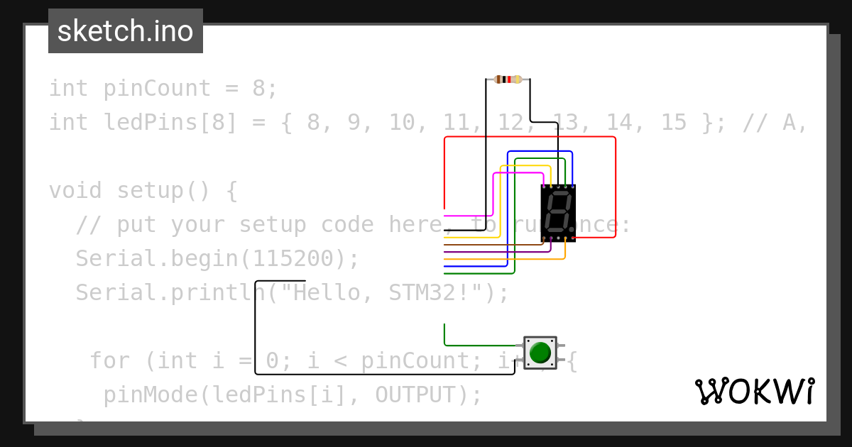 Digial9 Ausgabe Wokwi Esp32 Stm32 Arduino Simulator 