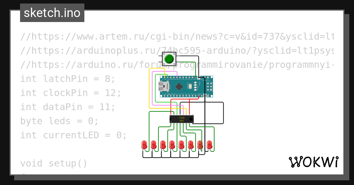 Ledlights 2 Old Wokwi Esp32 Stm32 Arduino Simulator