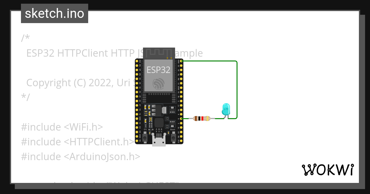 Wokwi - Online ESP32, STM32, Arduino Simulator
