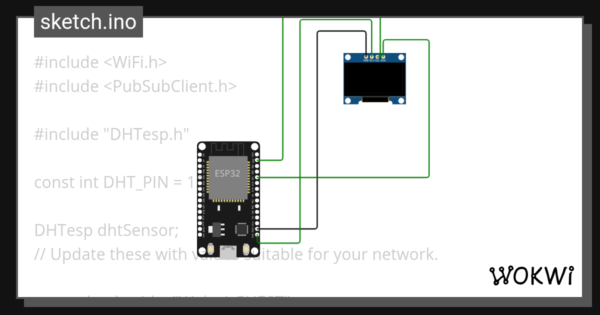 DHT22 With RMQ ahmad saputra - Wokwi ESP32, STM32, Arduino Simulator
