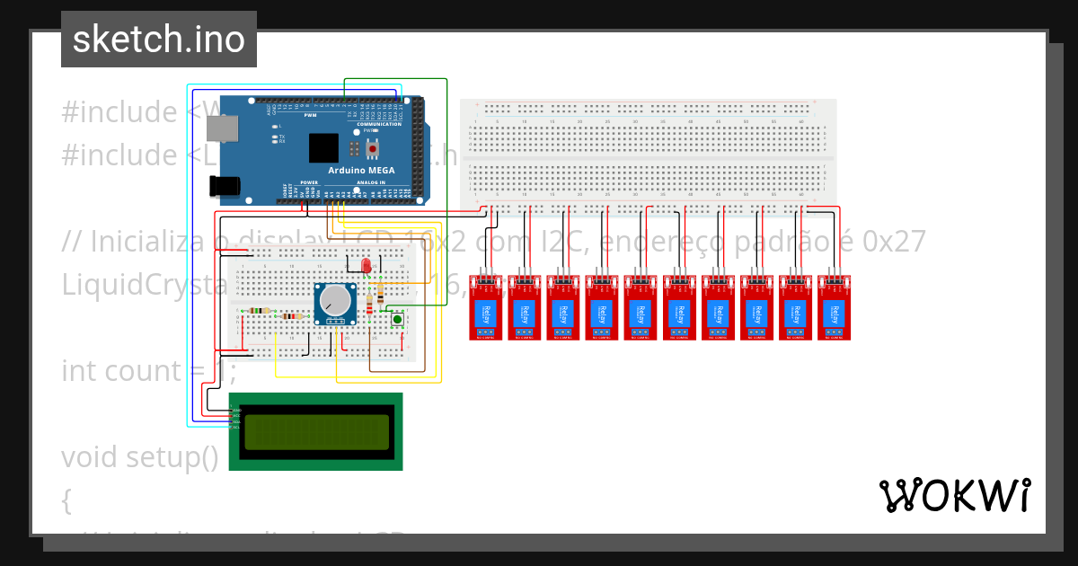 Ohmímetro Resistências Wokwi Esp32 Stm32 Arduino Simulator 7370