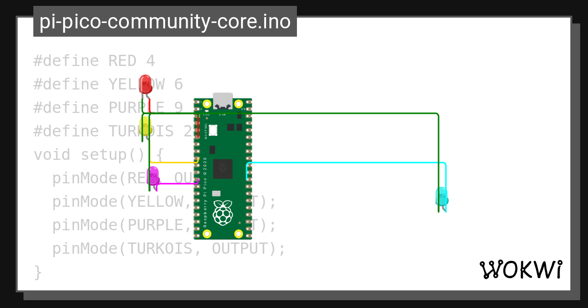 Traffic Light4 Alternating Wokwi Esp32 Stm32 Arduino Simulator