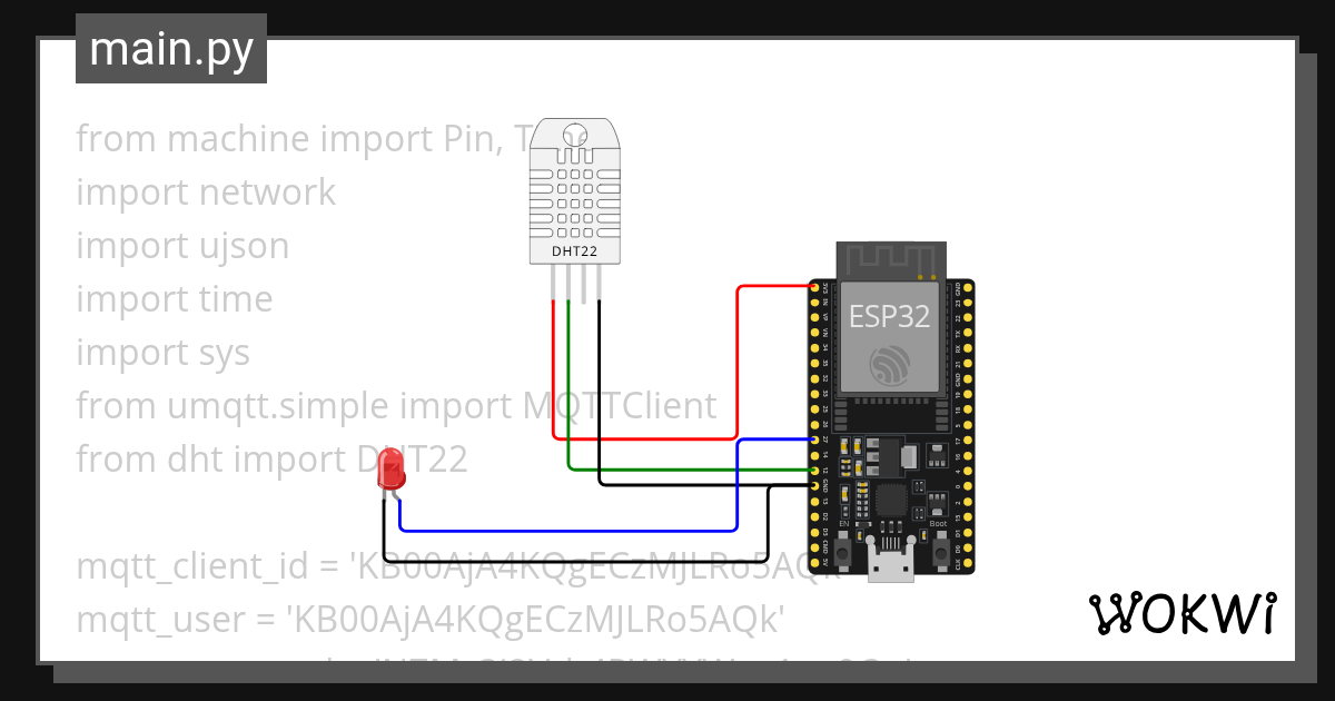mQTT_1 - Wokwi ESP32, STM32, Arduino Simulator