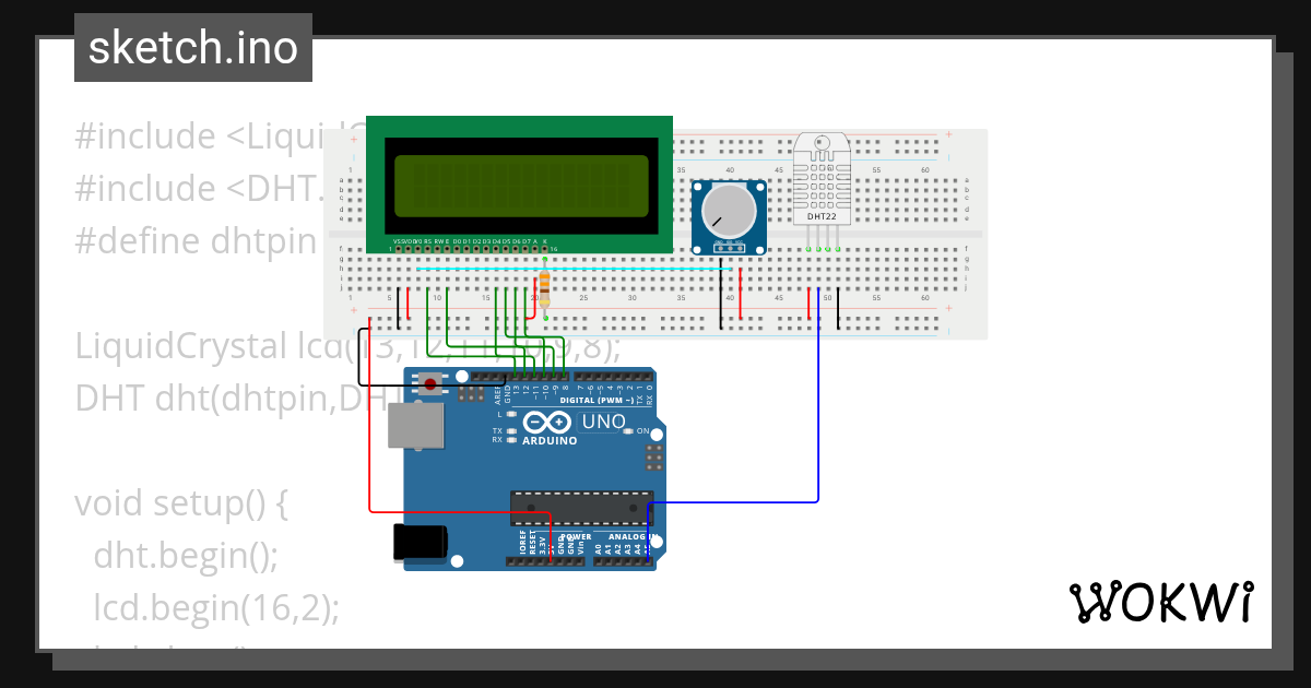 Temperatura Sensor Wokwi Esp32 Stm32 Arduino Simulator 