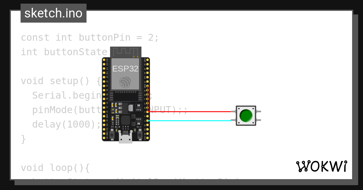 Led Với Nút Bấm Copy Wokwi Esp32 Stm32 Arduino Simulator 9892