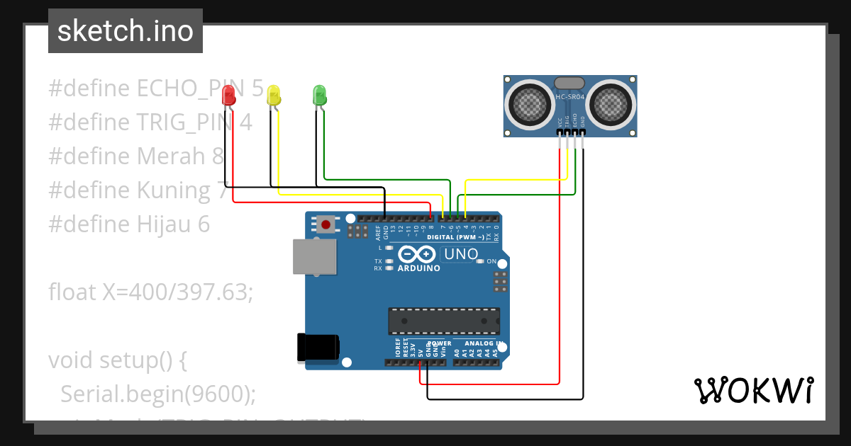 Sensor Banjir Wokwi Esp32 Stm32 Arduino Simulator