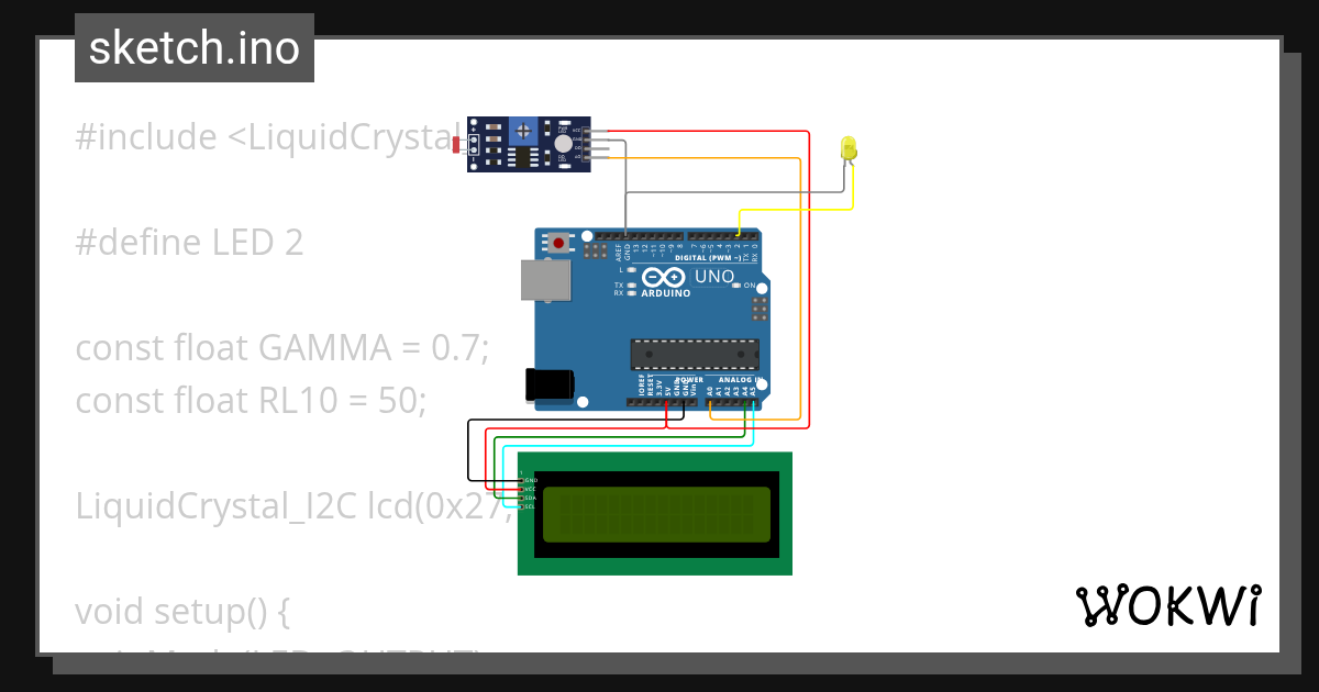 LDR 1 - Wokwi ESP32, STM32, Arduino Simulator