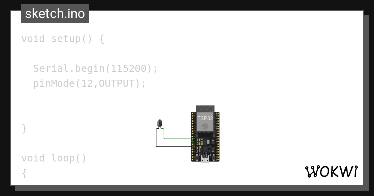 Light Blink Wokwi Esp32 Stm32 Arduino Simulator 4833