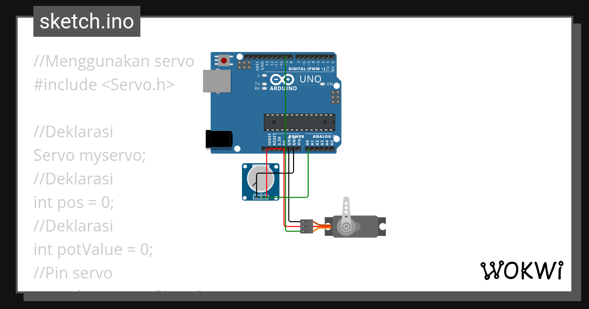 Muhammad Lukman Hakimprogram Control Servo Wokwi Esp32 Stm32 Arduino Simulator 