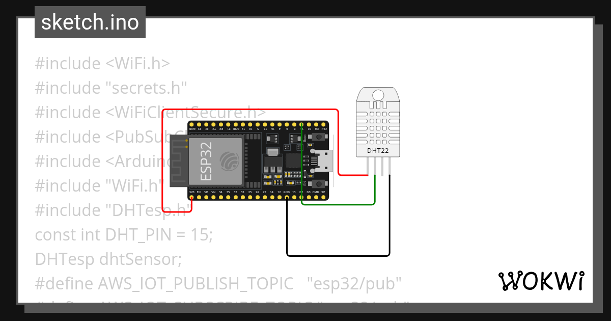 ESP32 to AWS IoT Core with DHT11 Copy - Wokwi ESP32, STM32, Arduino Simulator