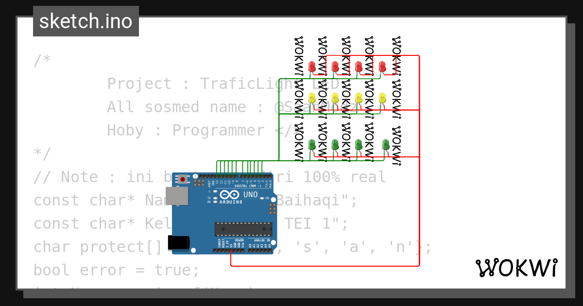 Traficlightihsanbaihaqi Wokwi Esp32 Stm32 Arduino Simulator 3318