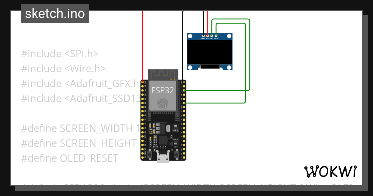Oled - Wokwi ESP32, STM32, Arduino Simulator
