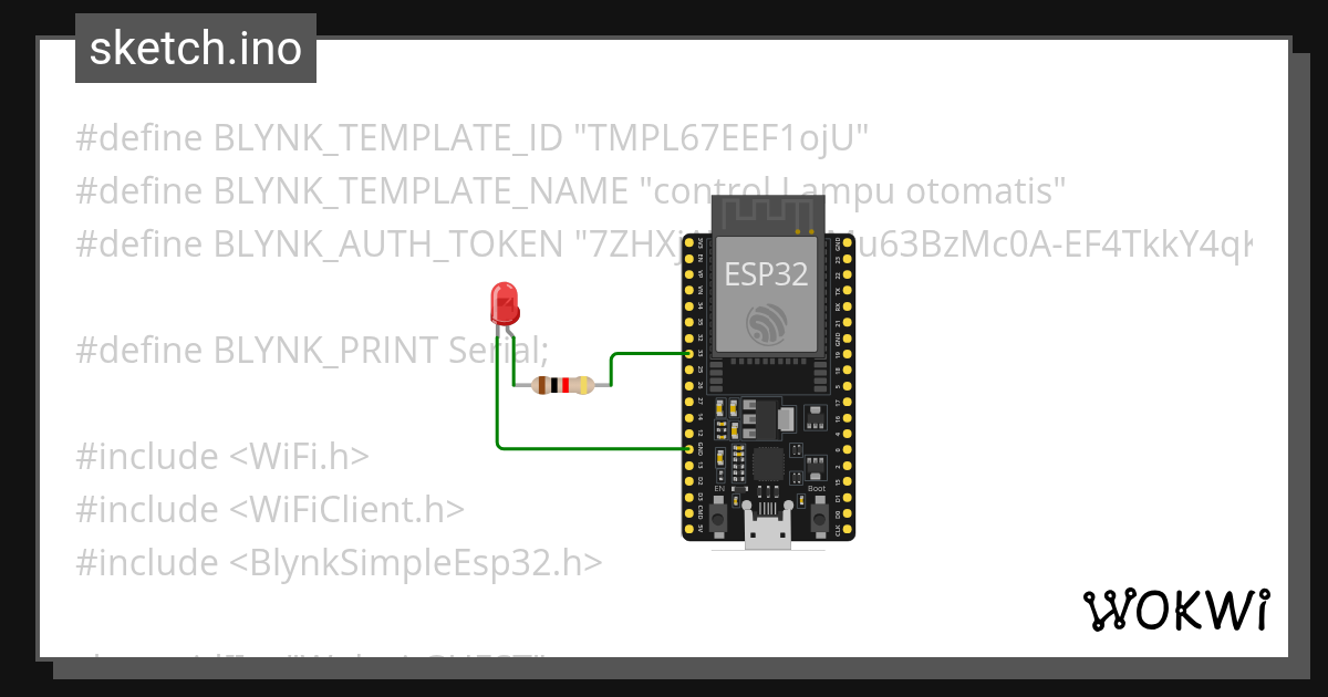 konrol jarak jauh - Wokwi ESP32, STM32, Arduino Simulator