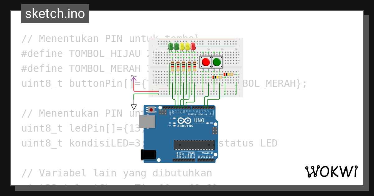 10b Two Button Alternative Code Wokwi Esp32 Stm32 Arduino Simulator