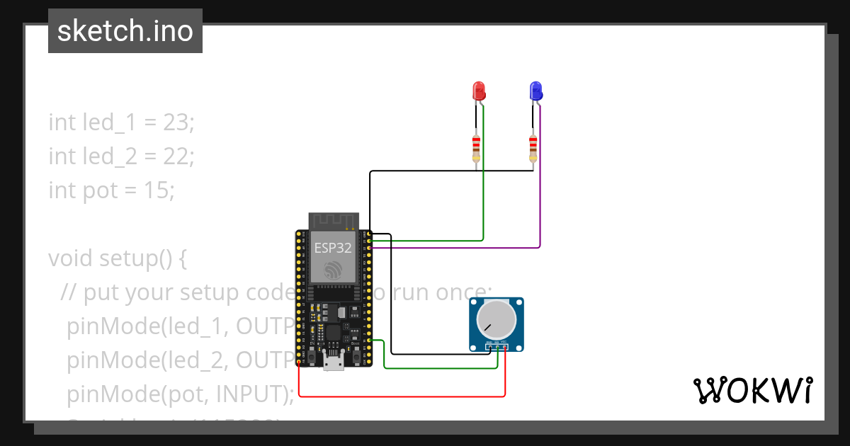 practica 3 - Wokwi ESP32, STM32, Arduino Simulator