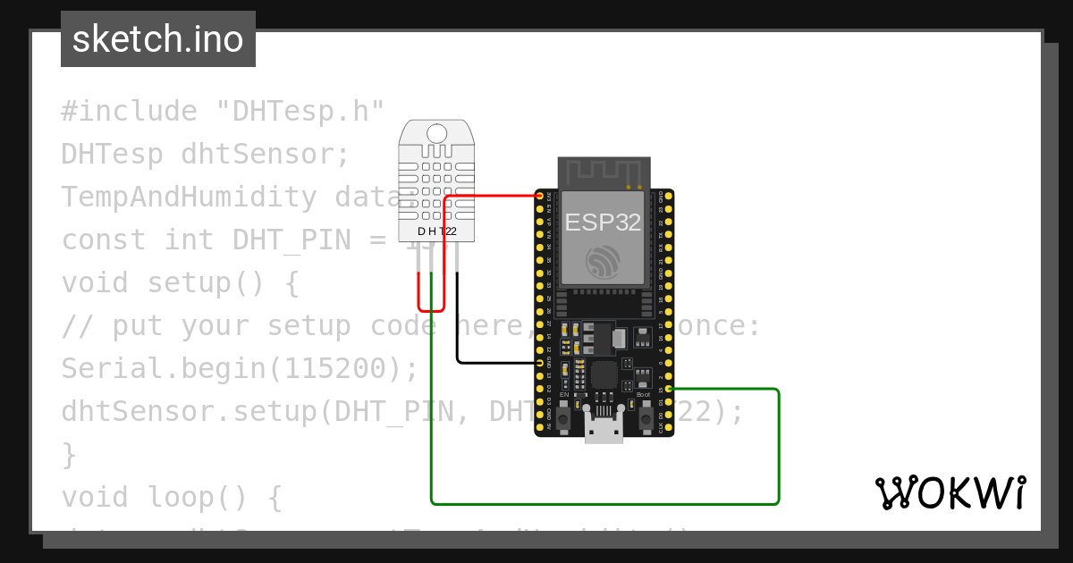 Dht Senser Wokwi Esp32 Stm32 Arduino Simulator 3018