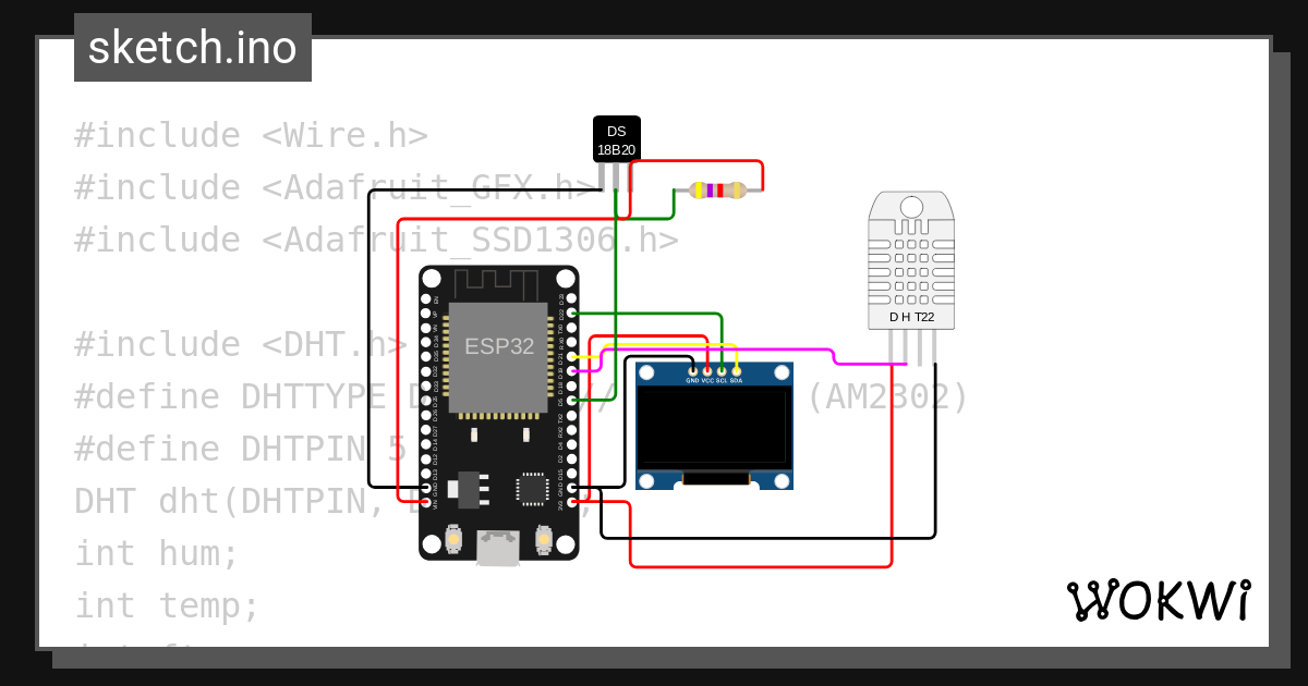 Esp32 Oled Simple Wokwi Esp32 Stm32 Arduino Simulator