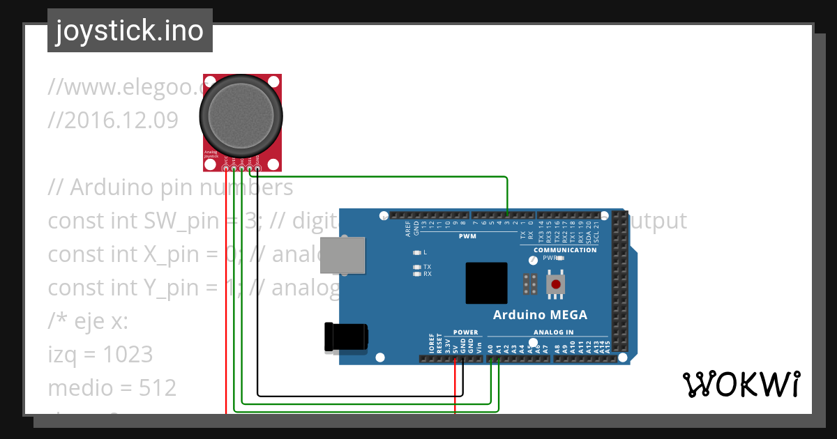 joystick - Wokwi ESP32, STM32, Arduino Simulator