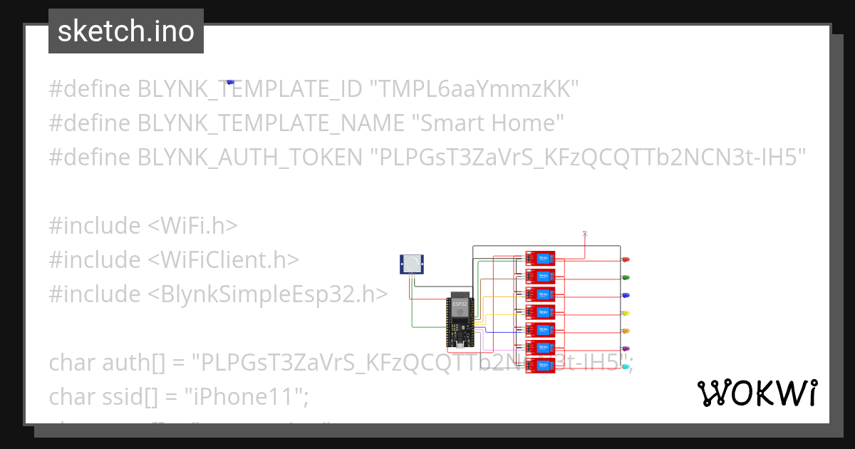 Smart Home Wokwi Esp32 Stm32 Arduino Simulator