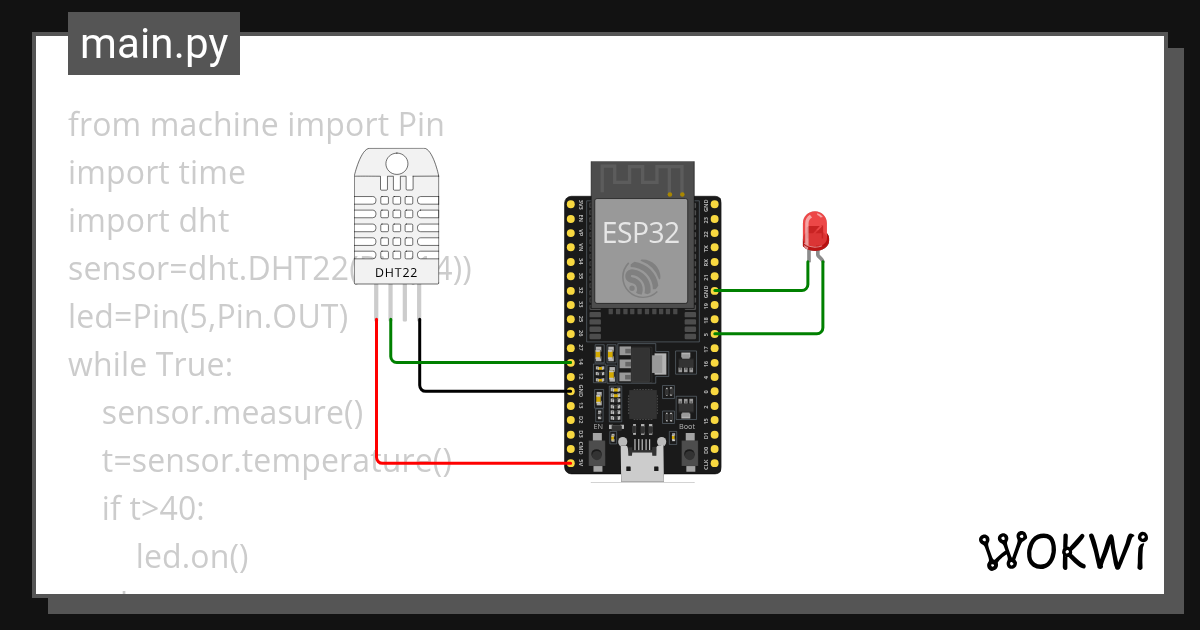 dht - Wokwi ESP32, STM32, Arduino Simulator