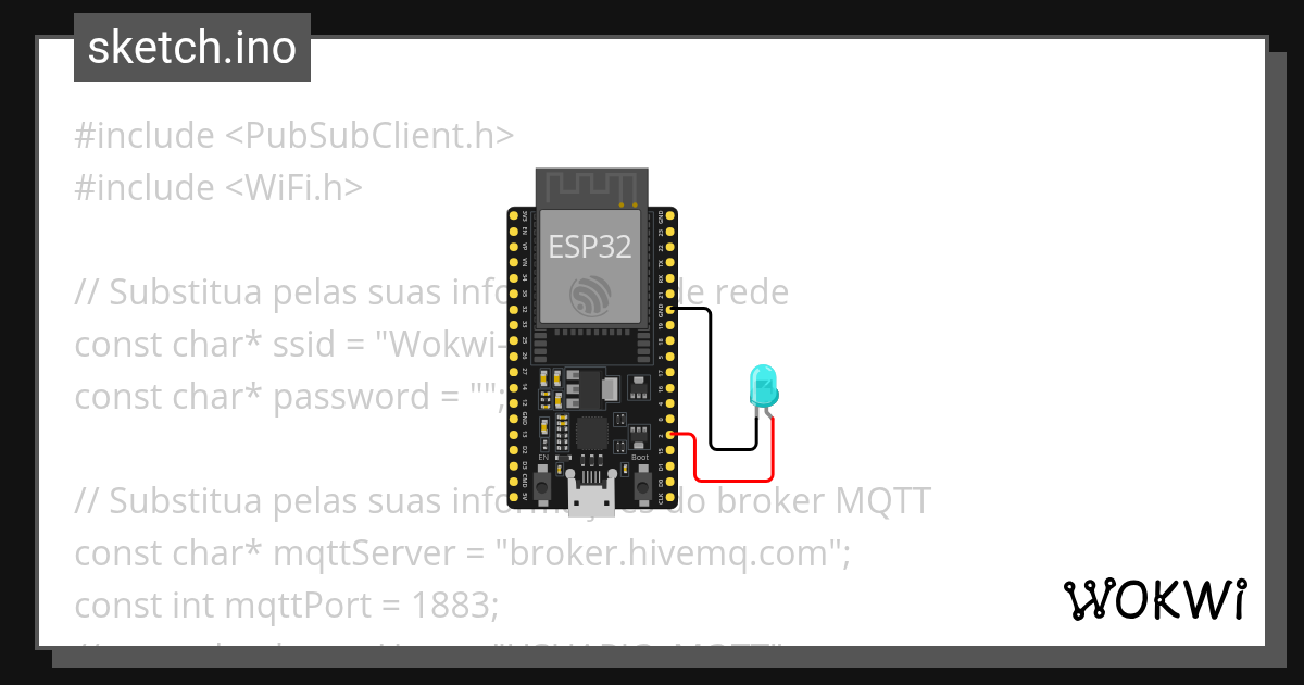 PROJETO SUB - Wokwi ESP32, STM32, Arduino Simulator