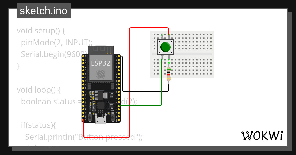 Push Button 1 Wokwi Esp32 Stm32 Arduino Simulator 9754