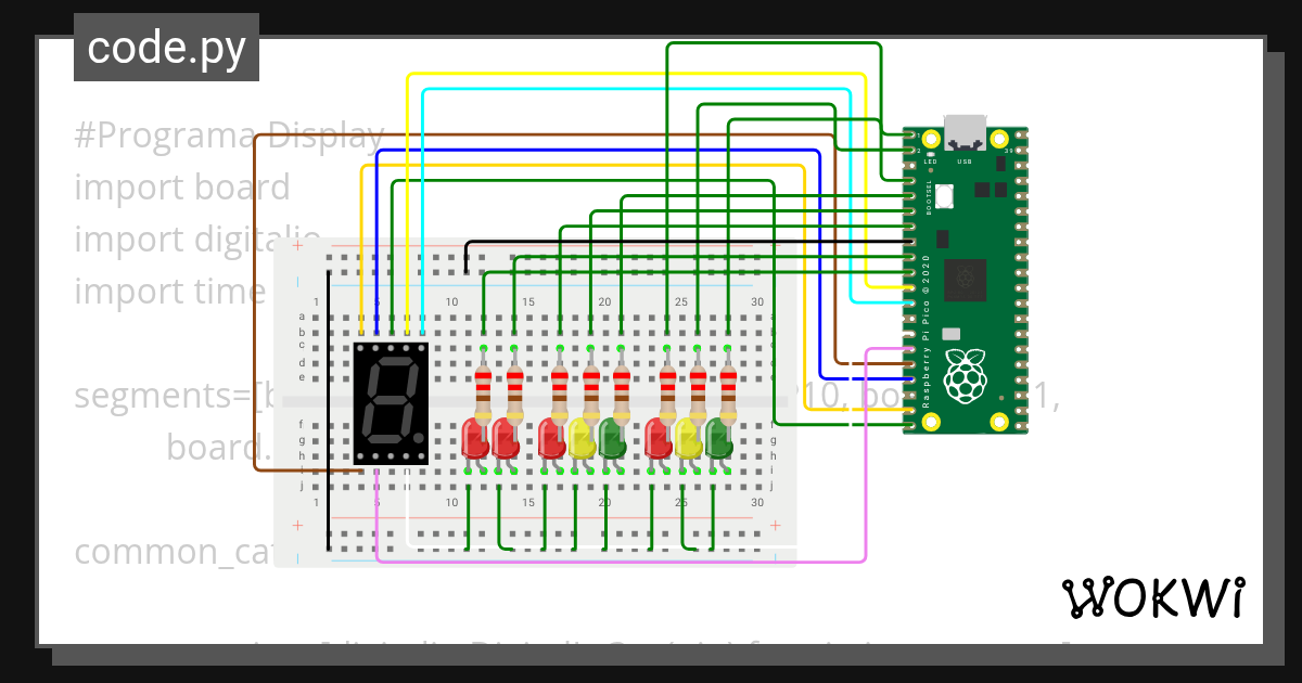 Pract2_Display.py - Wokwi ESP32, STM32, Arduino Simulator