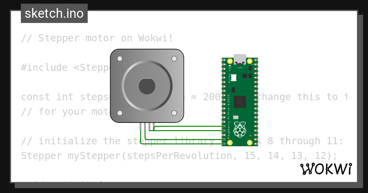 Raspberrystepper Wokwi Esp32 Stm32 Arduino Simulator