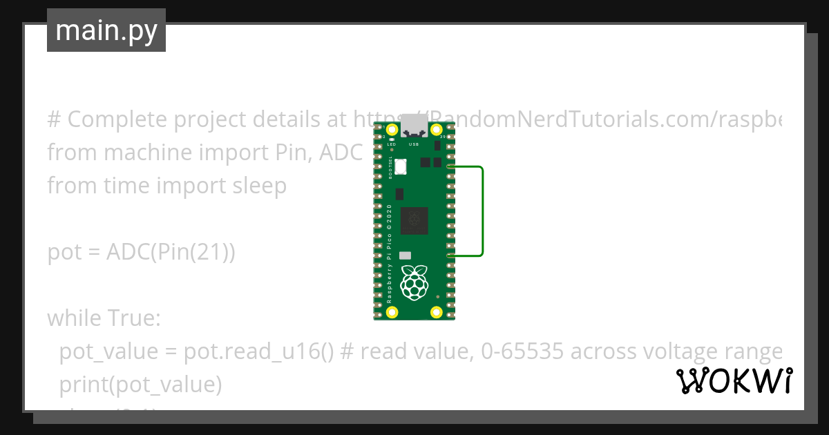 adc - Wokwi ESP32, STM32, Arduino Simulator