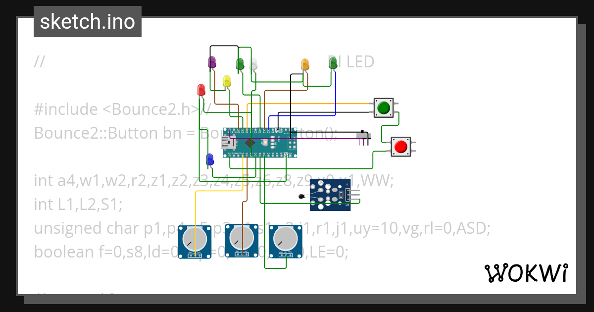 BI-LED-14V - Wokwi ESP32, STM32, Arduino Simulator