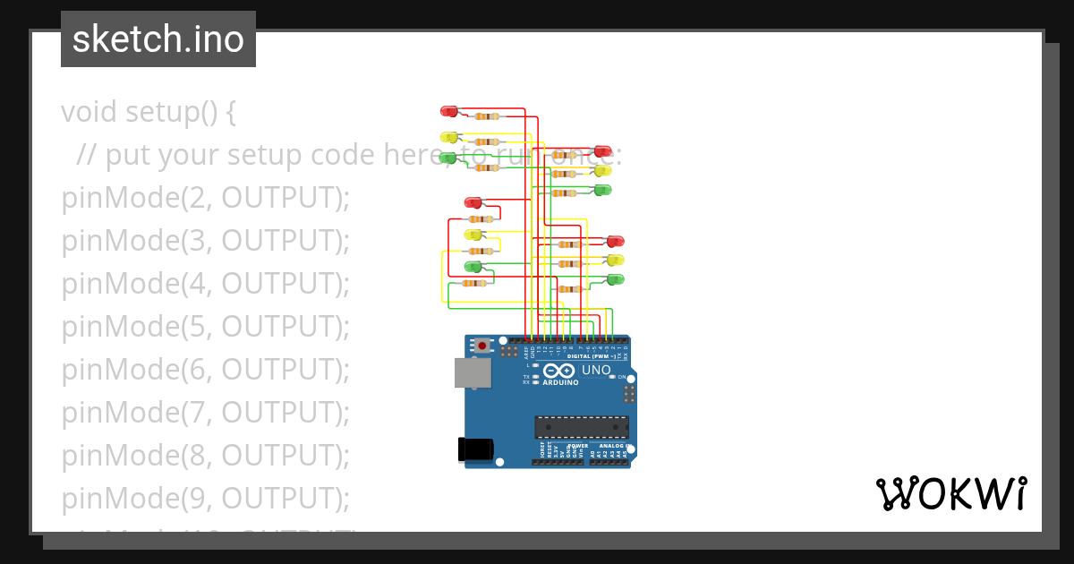 Wokwilampu Lalulintas Wokwi Esp32 Stm32 Arduino Simulator 4934