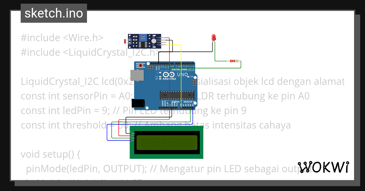 Ldr Wokwi Esp32 Stm32 Arduino Simulator