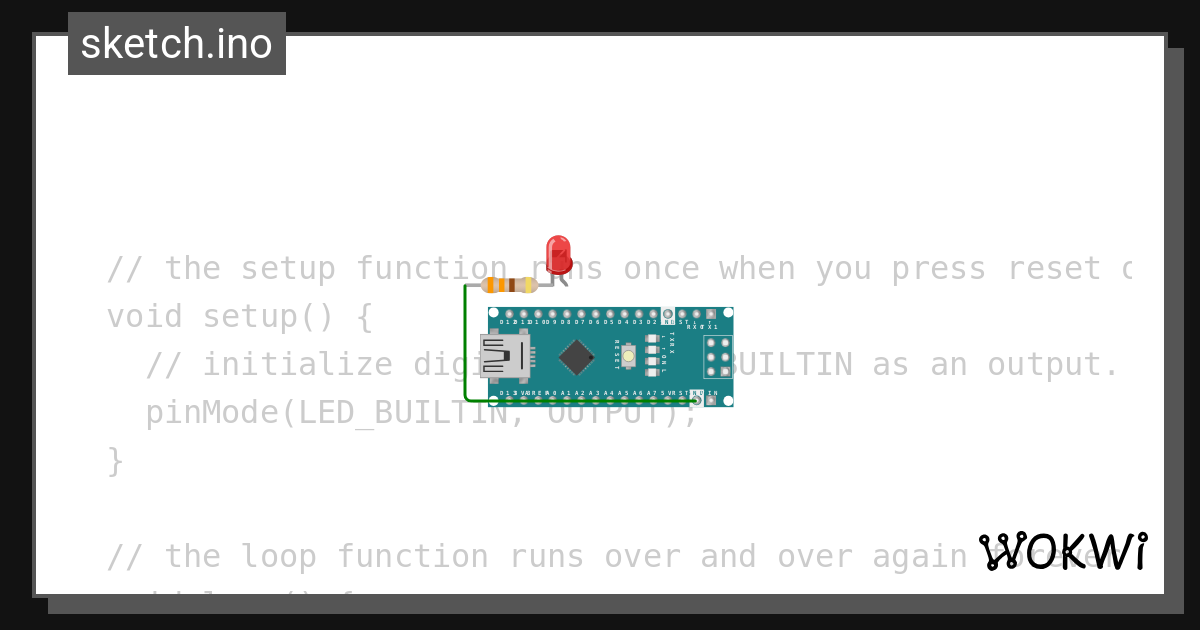Blink Fast Bka Wokwi Esp32 Stm32 Arduino Simulator