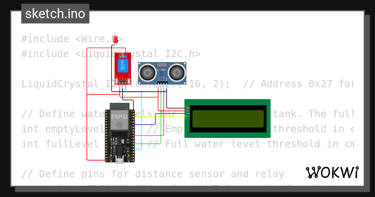 Bykojewellerywaterlevel Wokwi Esp32 Stm32 Arduino Simulator