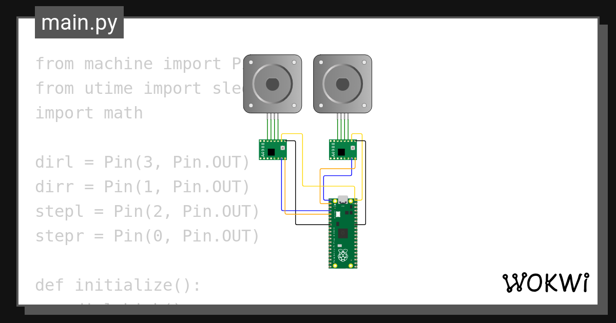 Pi Pico H Bot Plotter Wokwi Esp32 Stm32 Arduino Simulator 