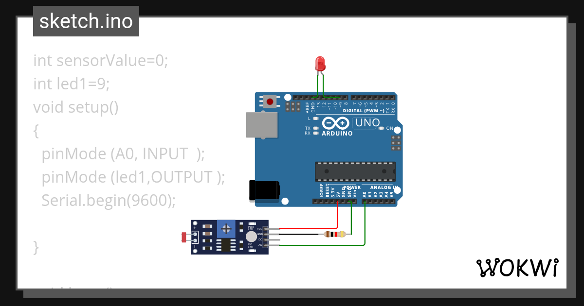 LED controlled by LDR 7 - Wokwi ESP32, STM32, Arduino Simulator LED controlled by LDR 7 - Wokwi ESP32, STM32, Arduino Simulator