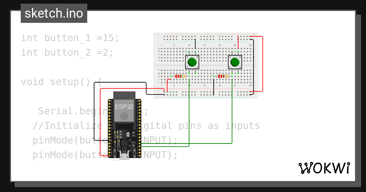 Push Buttton Wokwi Esp32 Stm32 Arduino Simulator