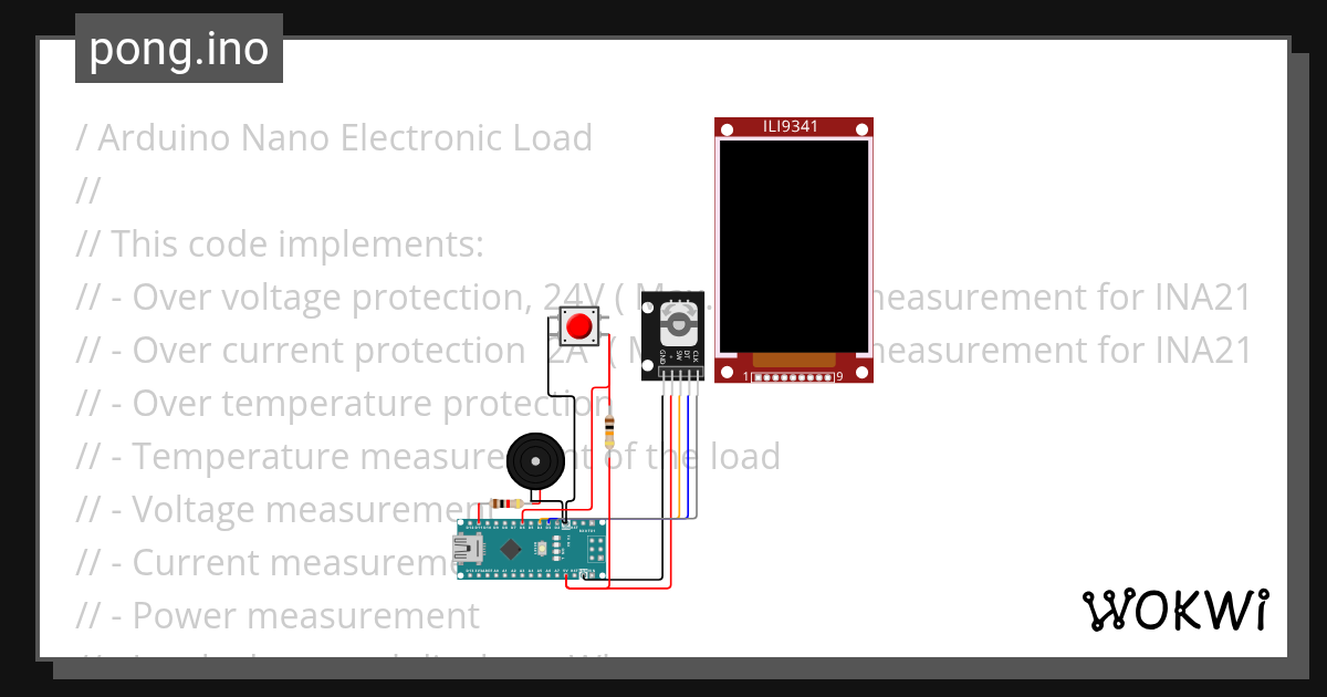 ElLoad.ino Copy - Wokwi ESP32, STM32, Arduino Simulator