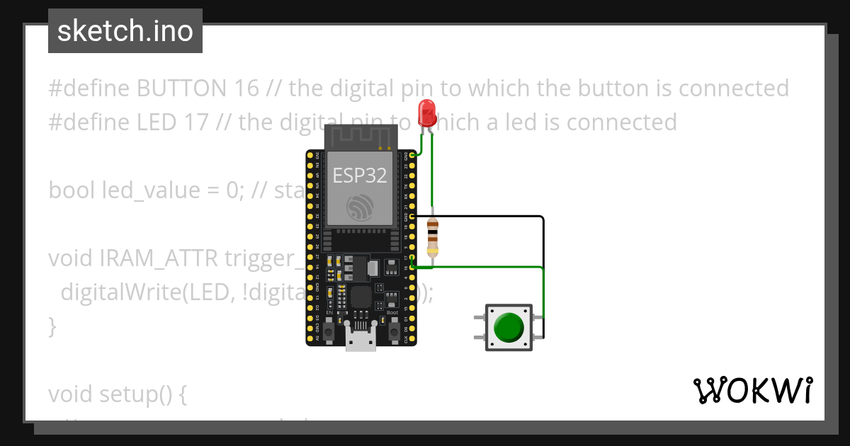 lab1 - Wokwi ESP32, STM32, Arduino Simulator