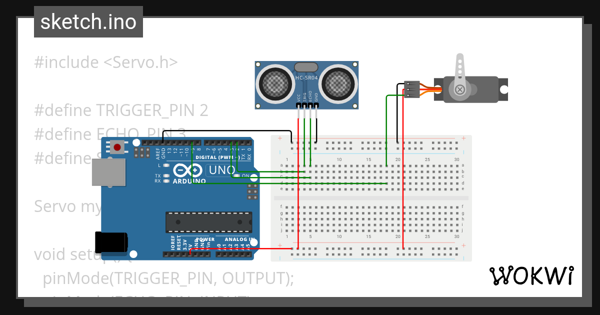Project Sensor Distance Wokwi Esp32 Stm32 Arduino Simulator 3322
