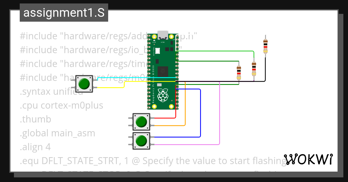 assignment1 - Wokwi ESP32, STM32, Arduino Simulator